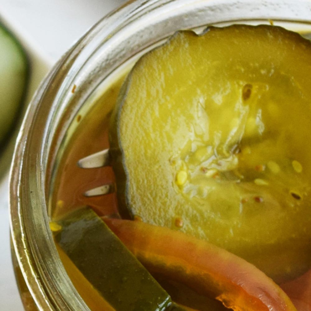 Sweet and Crunchy Deli-Style Pickles Recipe | No Calorie Sweetener ...