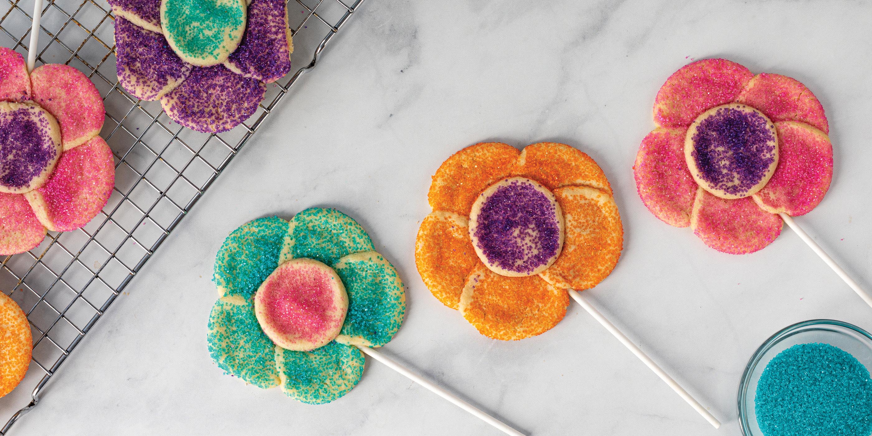 Flower Cookie Pops Recipe | No Calorie Sweetener & Sugar Substitute | Splenda Sweeteners